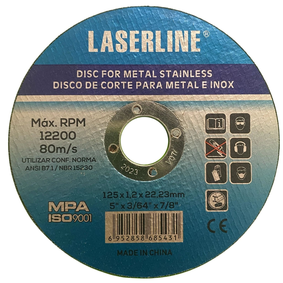 (50 PACK) 125mm cutting disc for metal/stainless steel 5” - pack of 50 ...