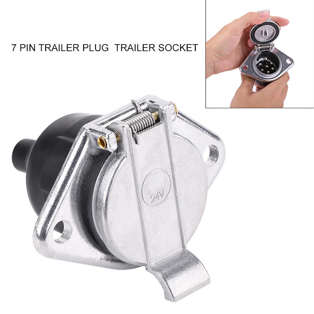 Heavy Duty Trailer & Plug Socket | Metal 7 Pins 24V N Type 7 Pin Socket ...
