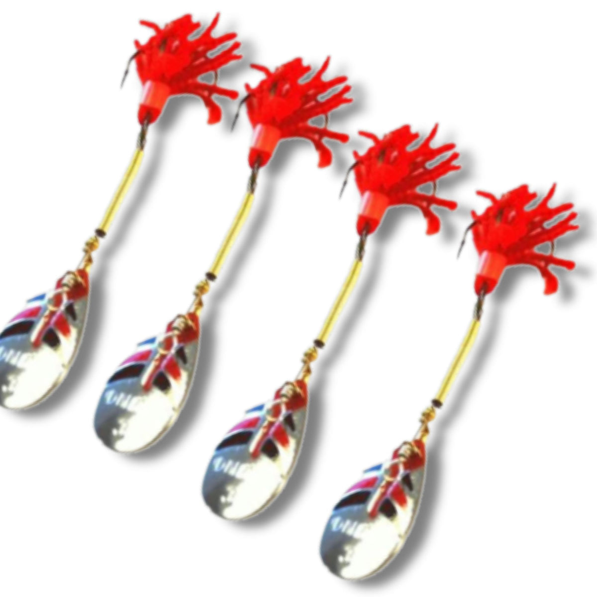 Native-X Redfin Spinners Size-4gr - 4pk (Silver) | South East Clearance ...