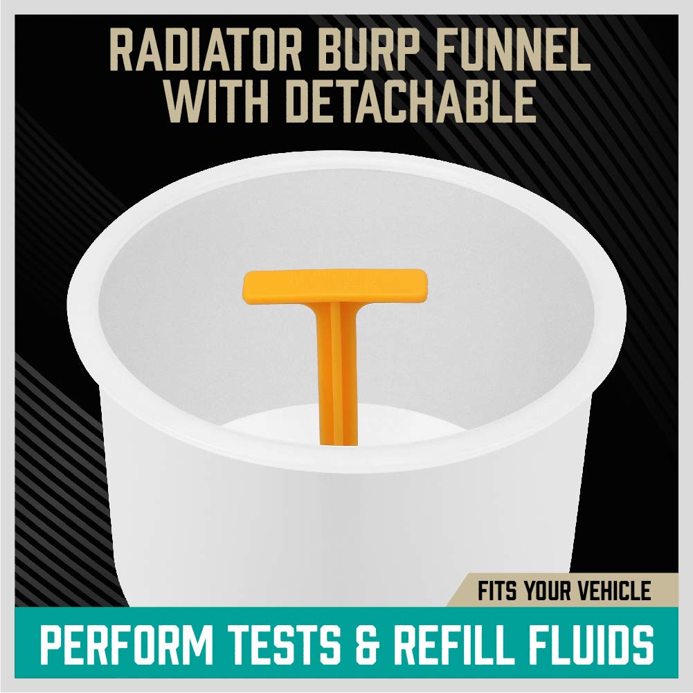 19-Pieces No Spill Coolant Filling Funnel Kit, Spill Proof Radiator ...