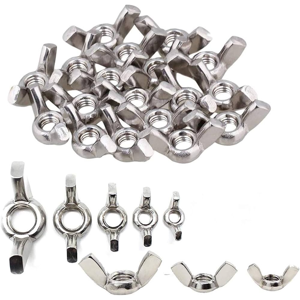 150 piece Wing Nut Assortment Metric Butterfly Professional Industry ...