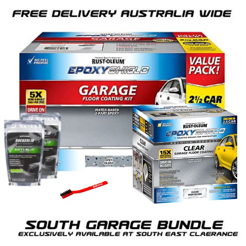 Rust-Oleum Grey Gloss EpoxyShield 2.5 Car Concrete And Garage Floor Co ...