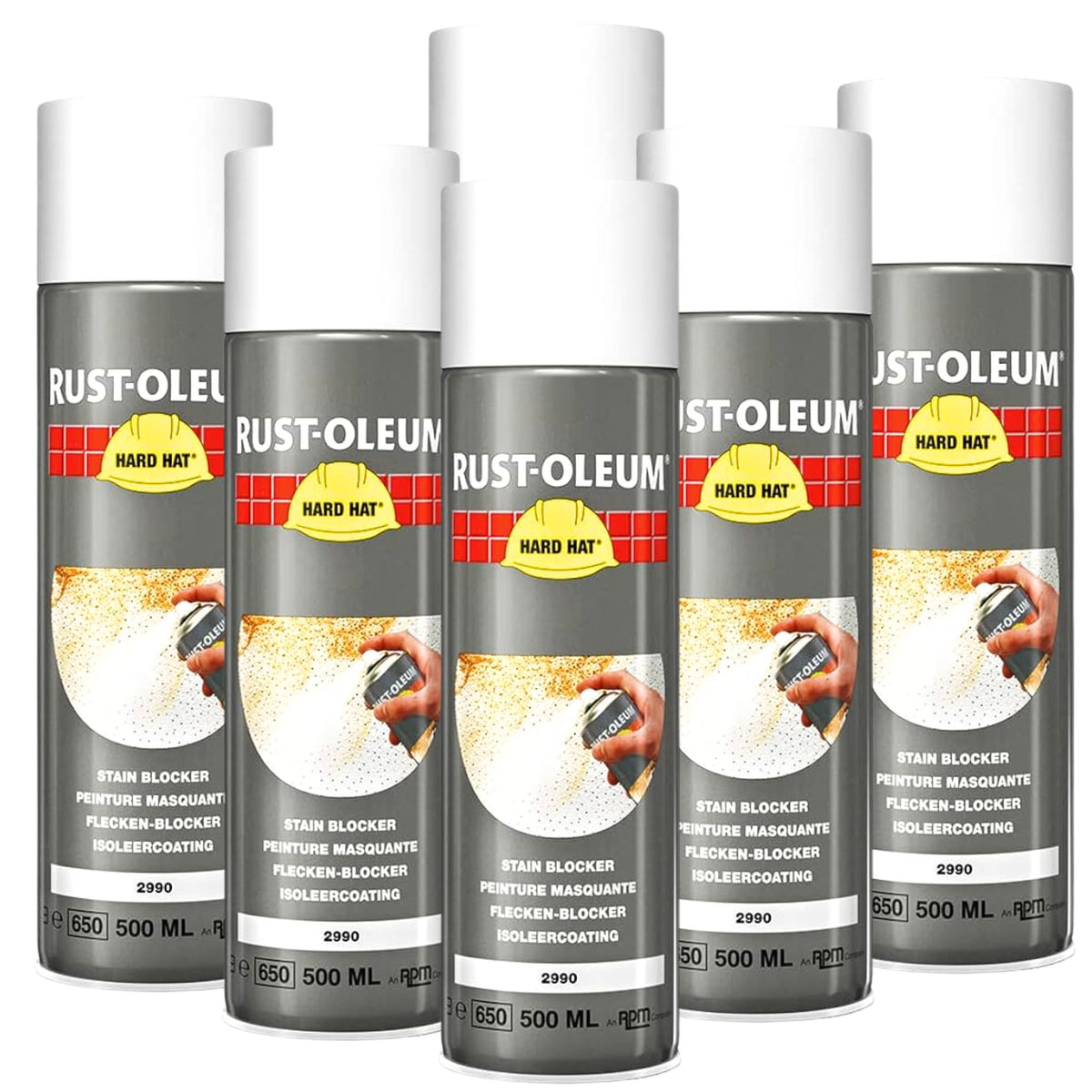 RUST-OLEUM 2990 Stain Blocker | Matt white (6 Cans) | South East ...