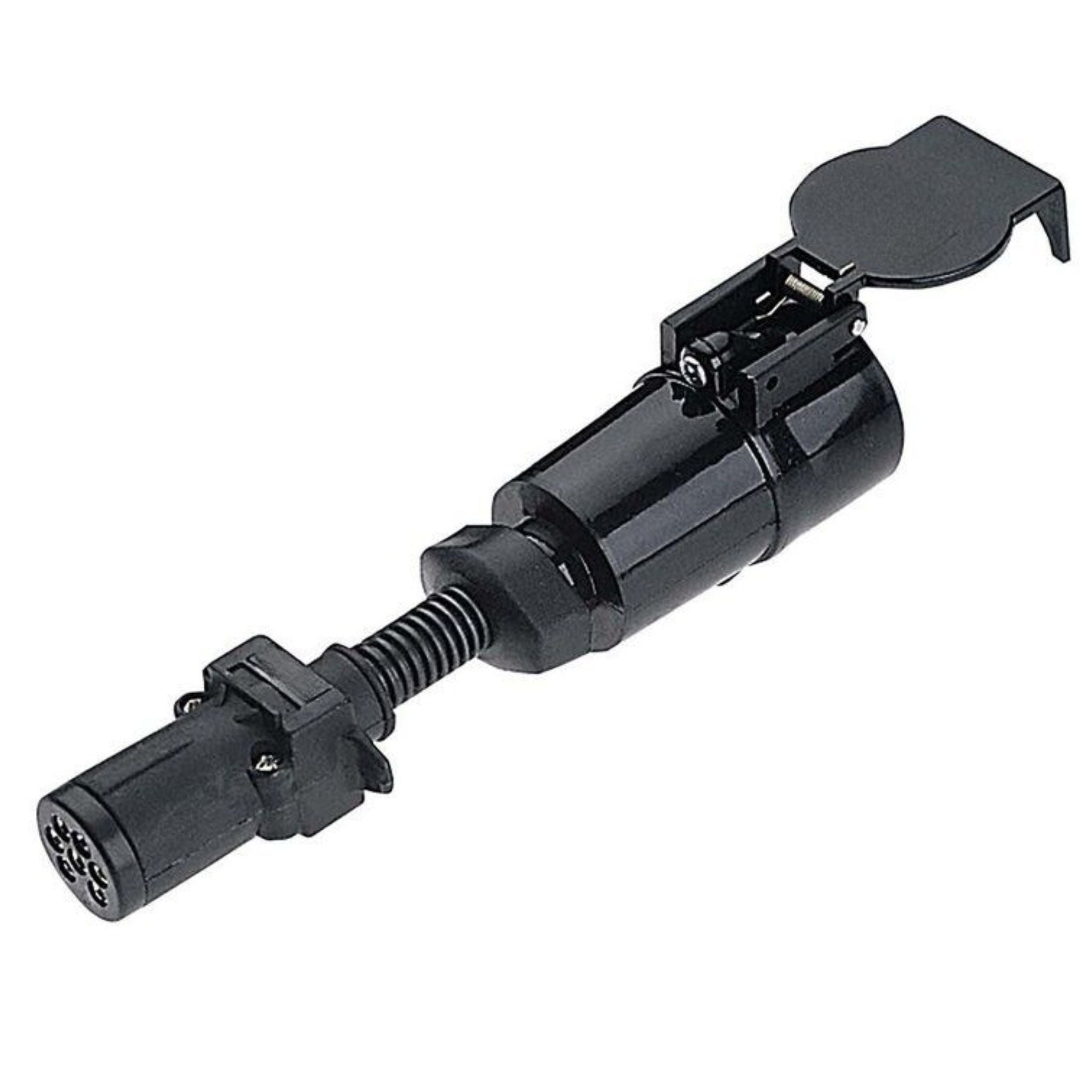 6 Pin Small Round Socket on Car to 7 Pin Large Round Plug on Trailer ...