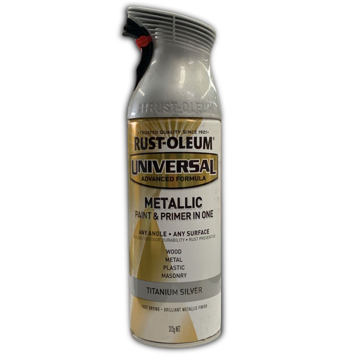 Rust Oleum Universal Metallic Spray Paint | 250376 Titanium Silver ...