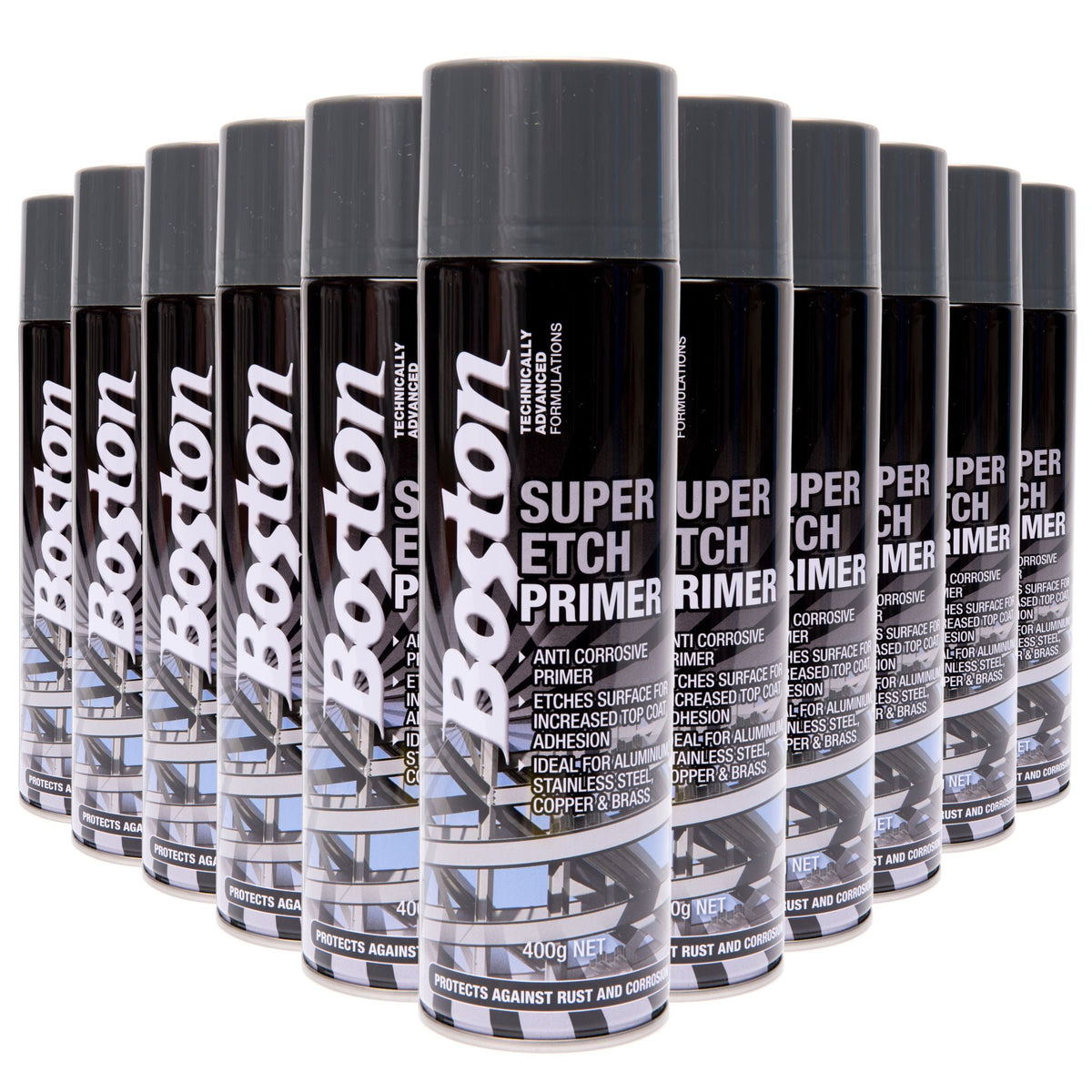(12 Cans) Boston Super Etch Primer | 400g (BT259) – South East ...