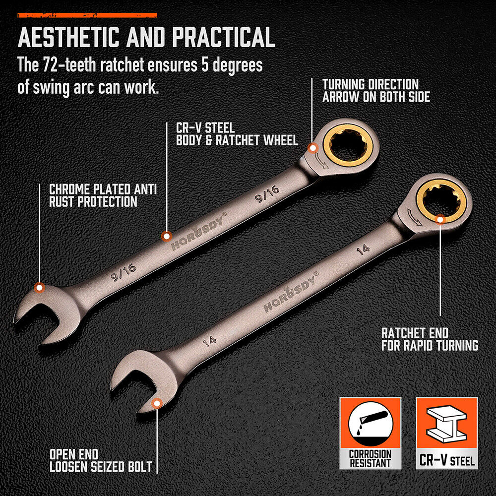 24 Piece Ratcheting Combination Wrench Set | South East Clearance Centre