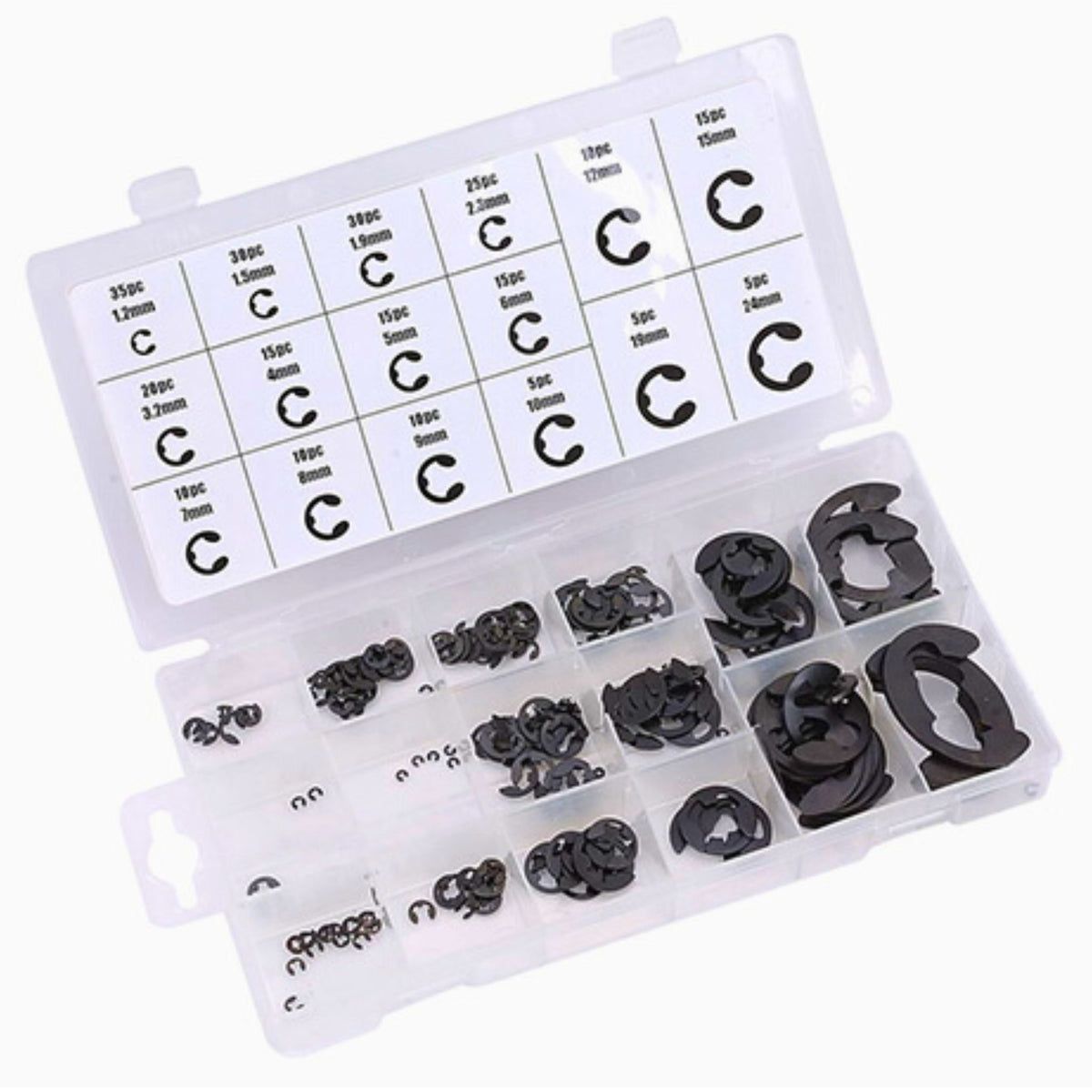 255 Piece Metric E Clip Assortment Kit | South East Clearance Centre